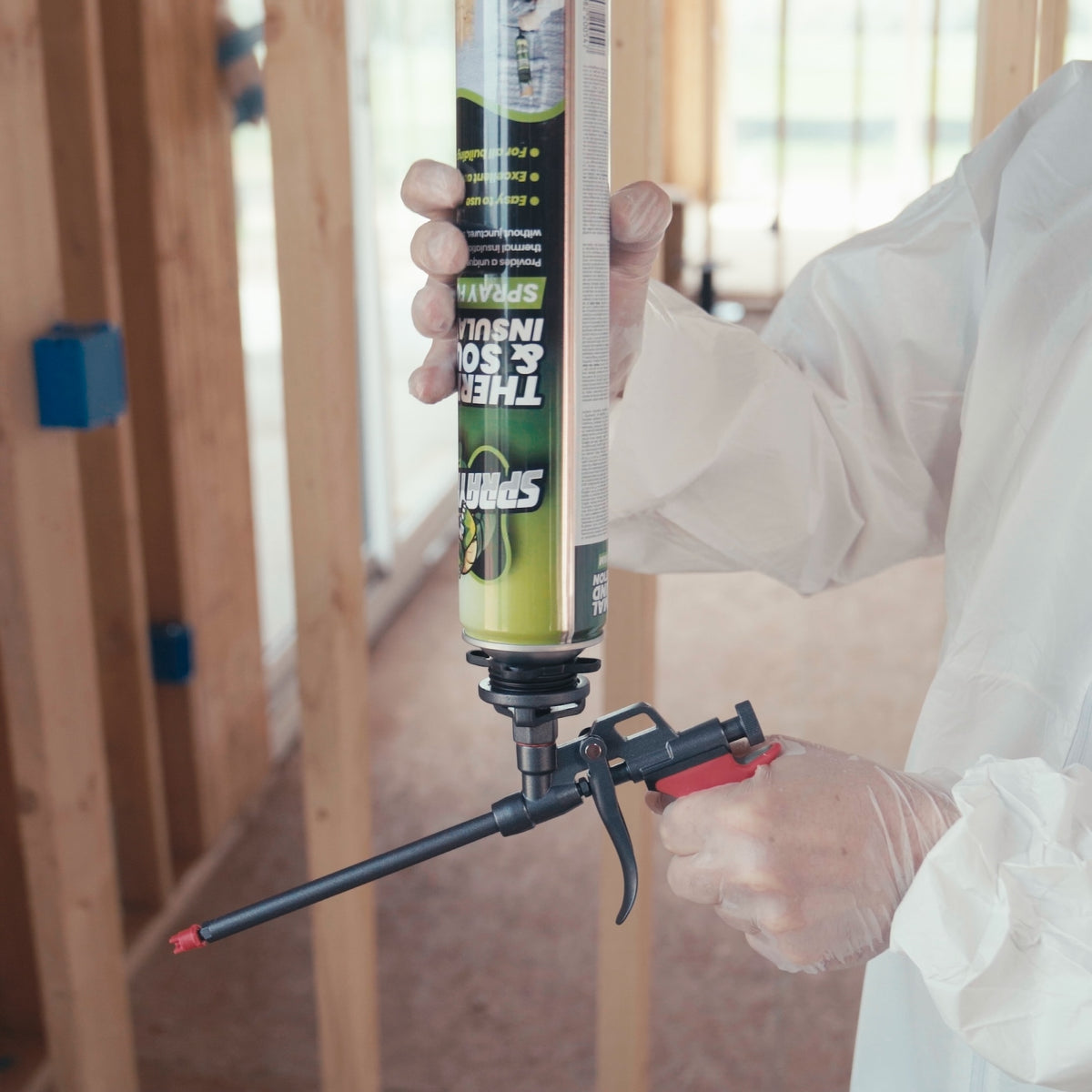 SPRAYMAN Spraycoat Thermal & Sound Insulation Spray Foam, Closed Cell